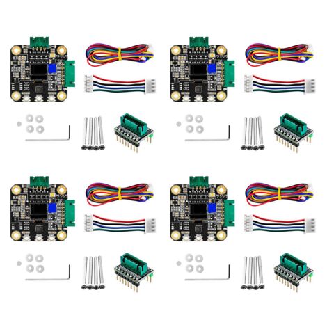 4X NEMA 17 Stepper Motor Driver Kit MKS SERVO42C PCBA Board Ultra Quiet ...