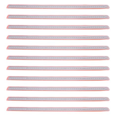 10X Stainless Steel Straight Groove Metric Ruler 50cm La