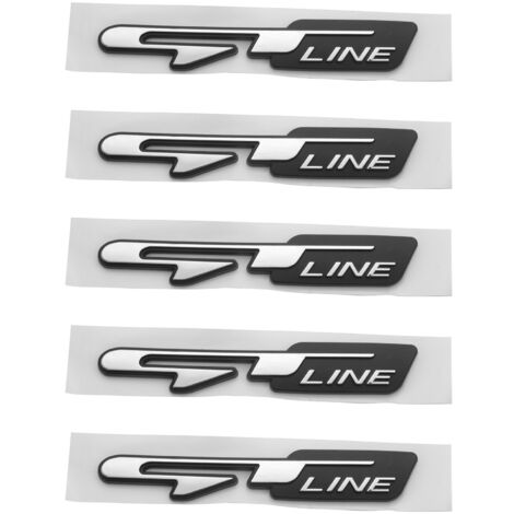 5X Cool 3D Car Styling Sticker GT Line Letters for Rear Door