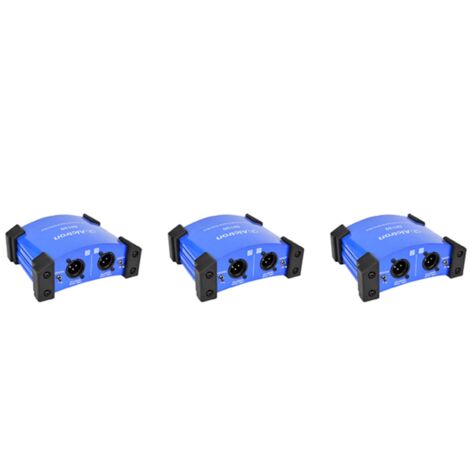 3X DI120 Bidirectional Passive Impedance Converter DI Box BOX