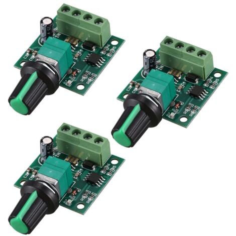 3X DC Motor Speed Controller Module Low Voltage DC PWM 1.8V 3V-5V-6V 12V 2A
