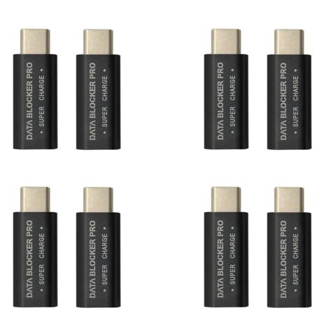 8PCS USB Type-C Data Blocker USB-C Juice Jack Adapter Support (50V/5A ...