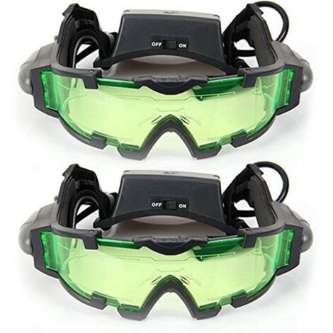 2X Night Vision Goggles with Blue LED Filp-Out for Night Activities ...