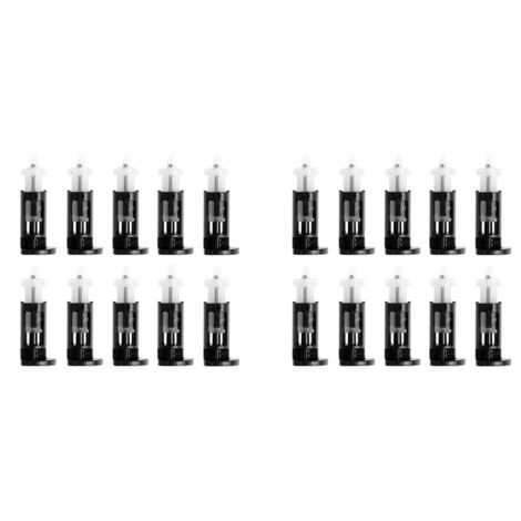 20 Pieces 4 Way CPU Cooler Clips 1155 775 CPU Heatsink Pin Screw Push ...