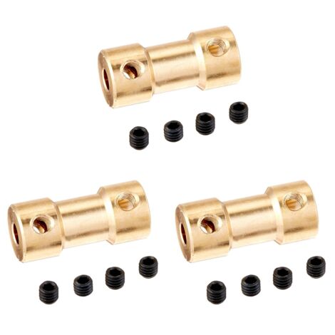 3X 3mm To 5mm Brass Motor Coupler Connector For RC Airplane