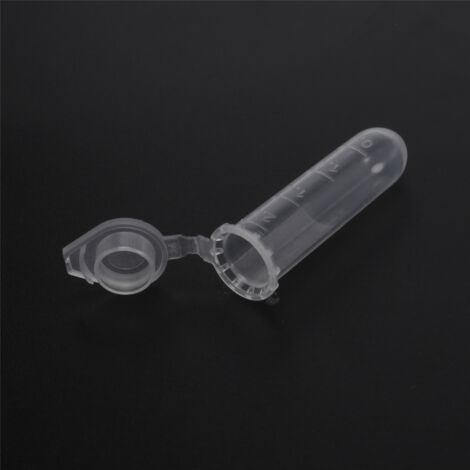 1000Pcs 2ml Micro Centrifuge Test Tube Vial Clear Plastic Container ...