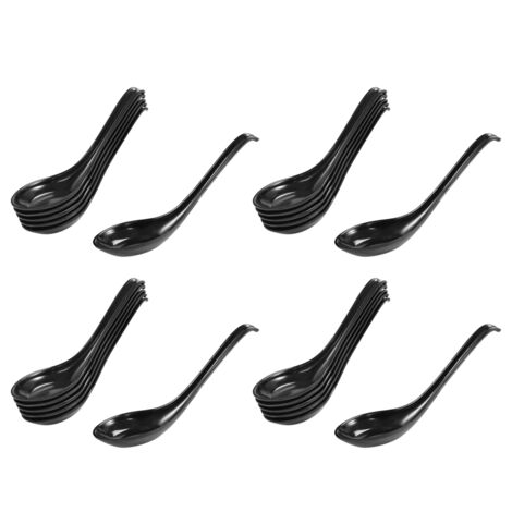 Soup Spoons, 24 Pcs Japanese Style Creative Rice Spoons Chinese Asian ...
