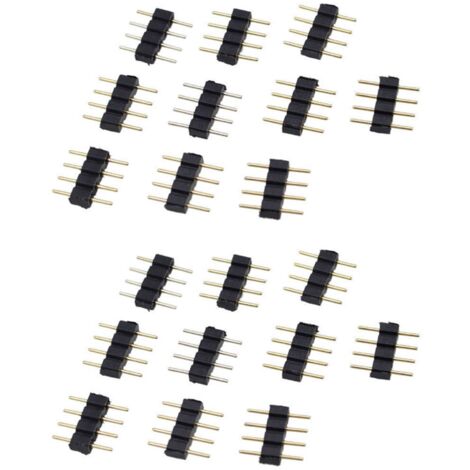 100Pcs 4 Pin RGB LED Strip Male Connector Adapter for 3528 5050 LED Light