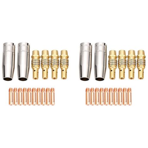 Mig Welding Nozzles for Welding Machine 32 Gold Tip Contact Tips - 0.8mm