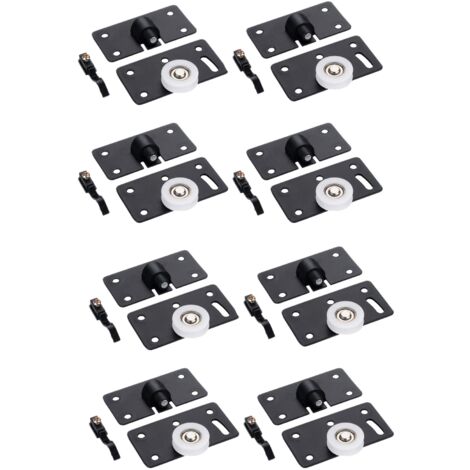 8Pcs/Set Iron Cabinet Door Wheel Furniture Sliding Roller Drawer Pulley ...