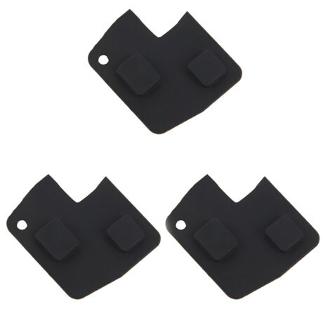 3X 2 Button Rubber Remote Key Fob For Yaris Mr2 Celica