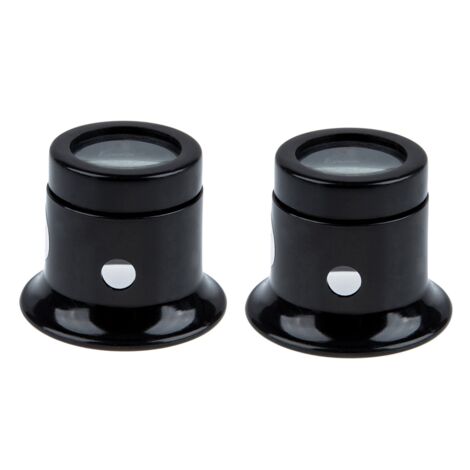 2pcs Jeweler's Optical Loupe Eyepiece Magnifier, ×10 Magnification