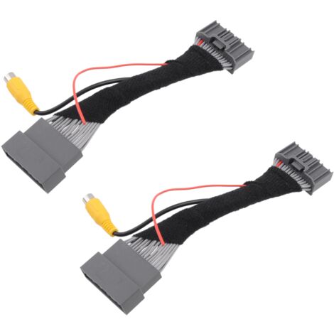 2X Car Rear View Camera Adapter Cable Harness Video Connector for EXI ...