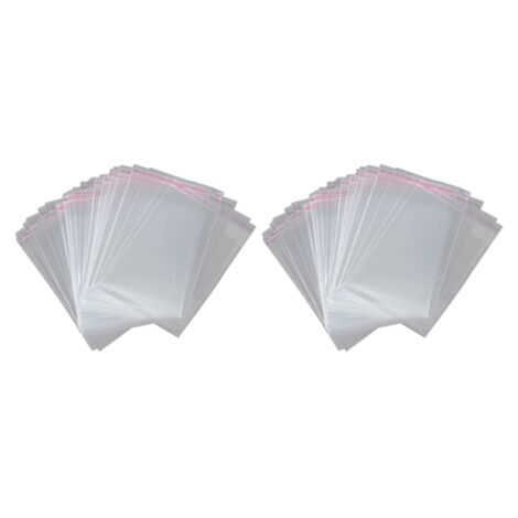 200X A3 Clear Plastic Resealable Self Adhesive Packaging Bags 45X32Cm