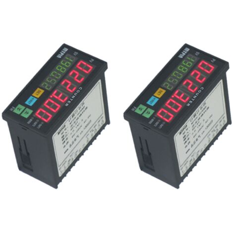 2X Mini Batch Length Counter 1 Preset Relay Output Counting Practical Meter 90-260V Hours Machine