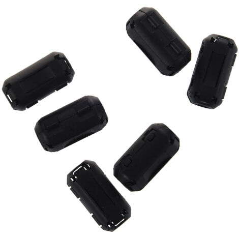 6 x /RFI Black Ferrite Core Filter for 5mm Diameter Cable