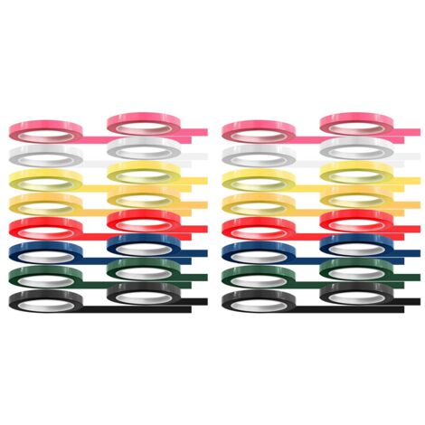 32 Rolls of Instrument Identification Tape, 216 ft/L x 0.4 in/W ...