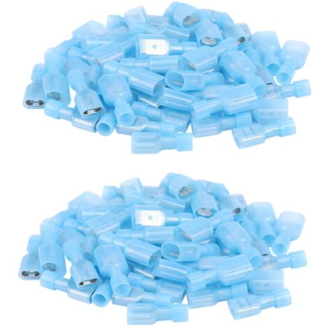 100pcs Fully Insulated Female and Male Terminals, Nylon Connectors ...