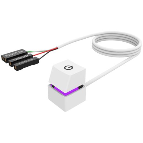 2M Portable LED Lights Computer Desktop Switch PC External Boot On/Off ...