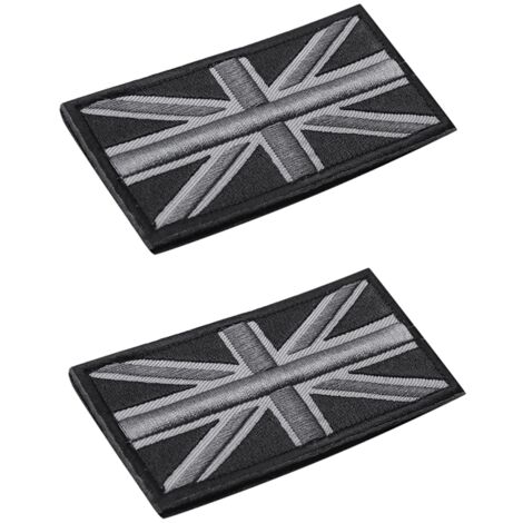 2X Fashion Union Jack British Flag Patch Stick Back 10cm x 5cm New ...