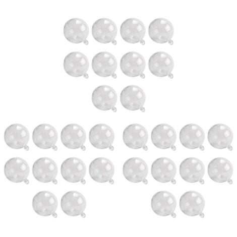 3X Brand New Clear Openable Plastic Christmas Decoration Ball Gift Box 3CM