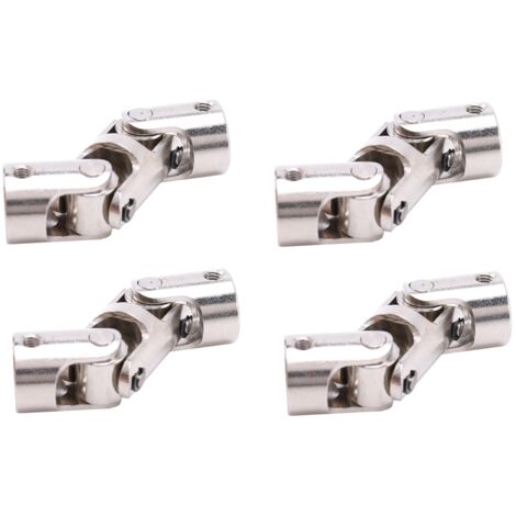 4X Remote Control Universal Joint Double Cardan Couplings with Screw, 8X8mm