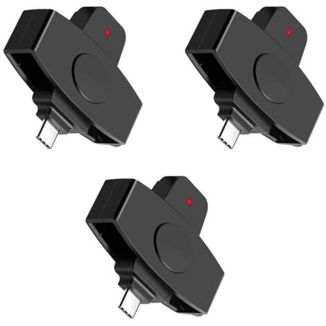 3X CSCR3 Smart Card Reader Bank Tax Declaration Type C SIM/IC ID Reader