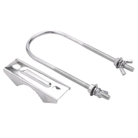 V-Shaped Jaw Block Clamp Dual Antenna Mast with U Bolts Heavy Duty ...