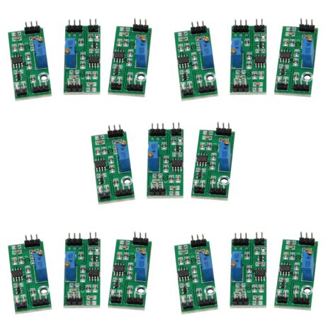 15Pcs LM393 Series 3.5-24V Voltage Comparator Module with LED Indicator ...