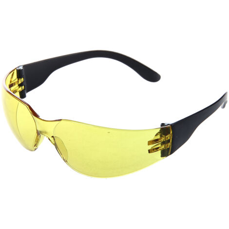Light Yellow Lens Indoor Outdoor Sports Safety Goggles