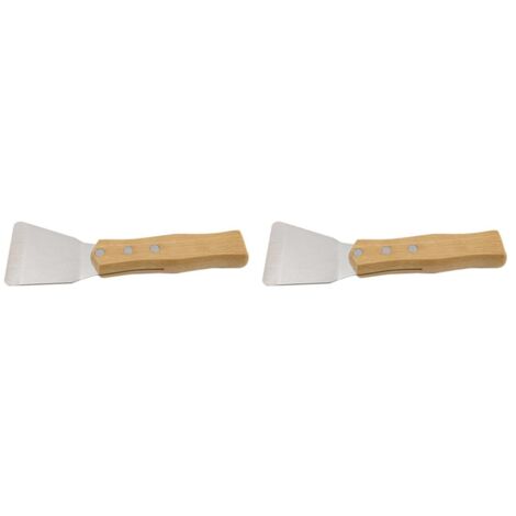 2 Pcs Ceiling Installer Spatula Scoop with Wooden Handle Stretch Film ...