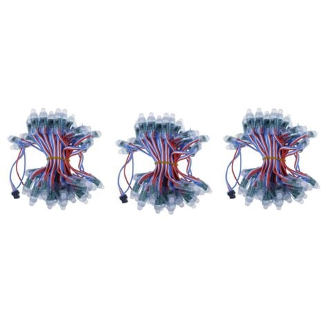 100Pcs 4M/6.5 Meters DC5V WS2811 Full Color LED Pixel Light Module 12mm ...