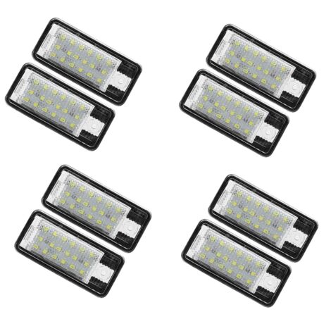 8x White Car LED License Plate Light Lamp for - A3 S3 8P A4 B6 B7 A5 A6 ...
