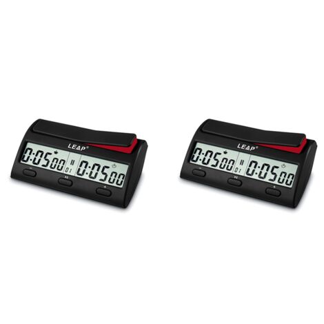 2X LEAP Chess Clock Advanced Digital Chess Timer with 7 Timing Setting Modes Type 38 ...