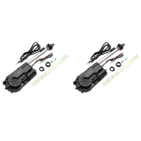 2X Universal Auto Electric Power Antenna Car SUV AM and FM Radio Mast 12V