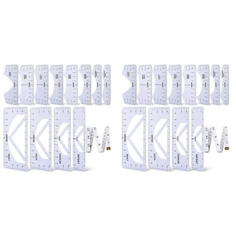 26Pcs T-Shirt Ruler Guide Set, T-Shirt Tool, DIY Printing Rulers for ...