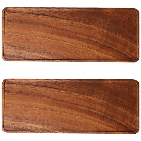 2X Wooden Tray, Afternoon Tea Tray, Wood, Fruit Tray