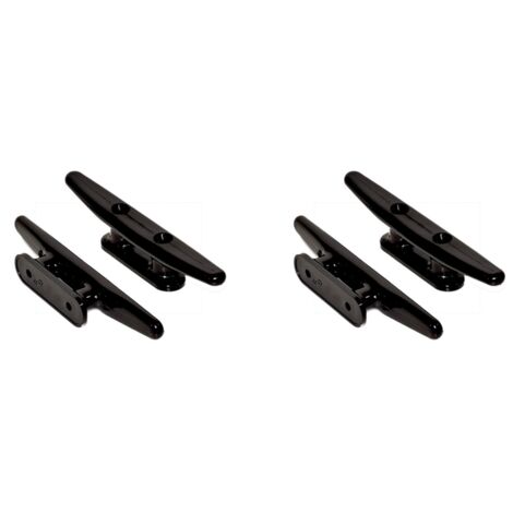 4 Pack Black Nylon Boat Cleats 6 Inch - Rope Cleat, Kayak, Dock Perfect ...