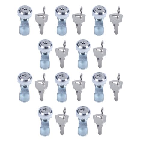 10X Useful Cam Locks/Locks for Lockers, Cabinet Mailboxes, Drawers ...
