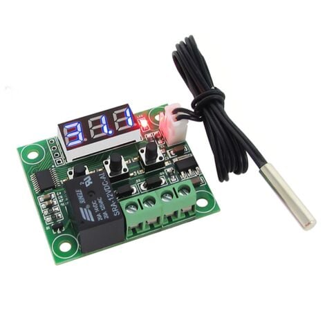 2 Pcs W1209 Temperature Controller Module with Case, LED Display Digital Thermostat Module ...