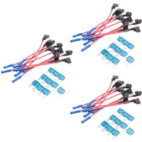 30x 12V Car Fuse TAP Adapter Mini ATM Blade