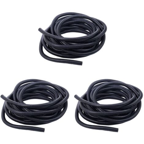 3X Inner Tube Diameter Sleeve Black Color Polyethylene Duct Loom Split ...
