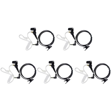 5X Flexible Transparent Acoustic Tube Earpiece Straight Only for ...