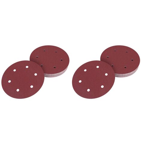 60 Pieces 225mm Sanding Discs 120 Grit Hook and Loop Sandpaper Pad 6 ...