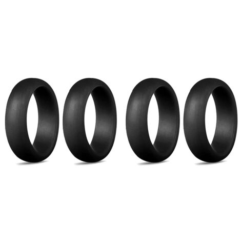 2X 5.7Mm Popular Women Silicone Cool Rings Wedding Ring Outdoor Sports ...