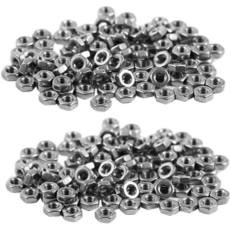 200Pcs M3 Nut 3mm Hexagonal