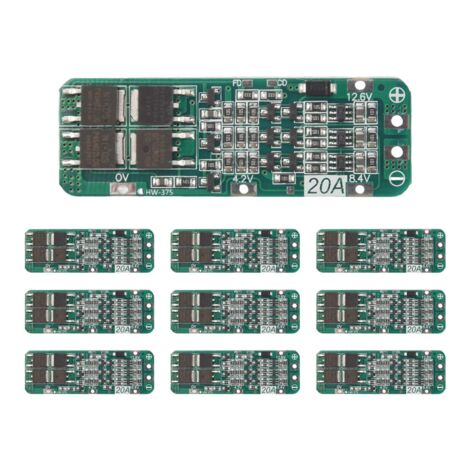 10Pcs 3S 20A BMS 18650 Li-ion Lithium Battery Charger Module PCB Protection Board 11.1V 12V 12.6V