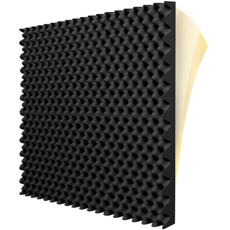 6 Pack Self-Adhesive Acoustic Foam Panels, Fireproof Soundproofing ...