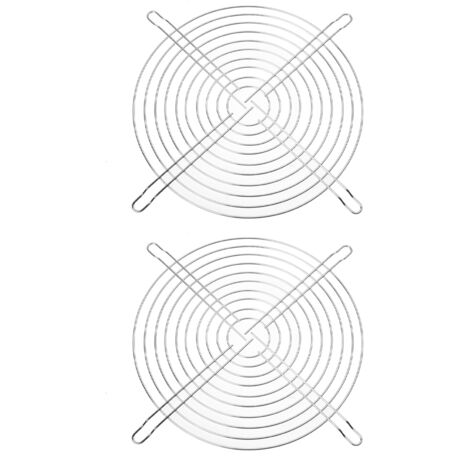 2X Metal PC Computer Cases Fan Grill Finger Guard 200mm