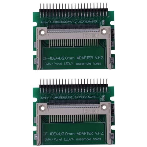 2X IDE 44 Pin Male to Compact Flash Adapter Connector